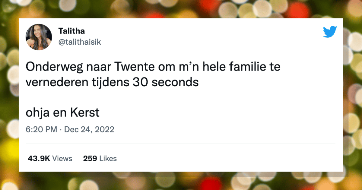 We vieren eerste kerstdag met 18 tweets! - DIWMOSMZ
