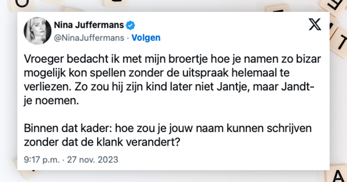 Naamspelletjes: originele twists op hoe we onze namen spellen - DIWMOSMZ