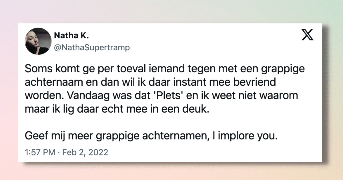 Achternamen om bij te gieren! - DIWMOSMZ