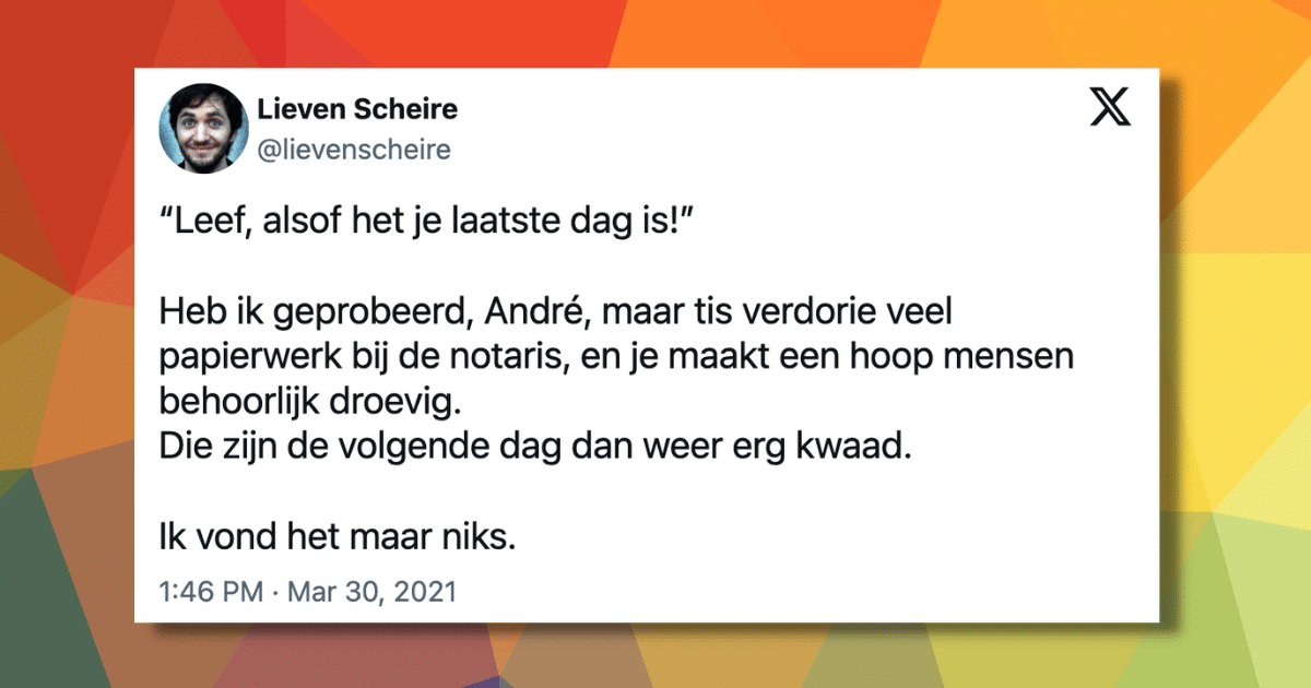 In de spotlights: Lieven Scheire - DIWMOSMZ