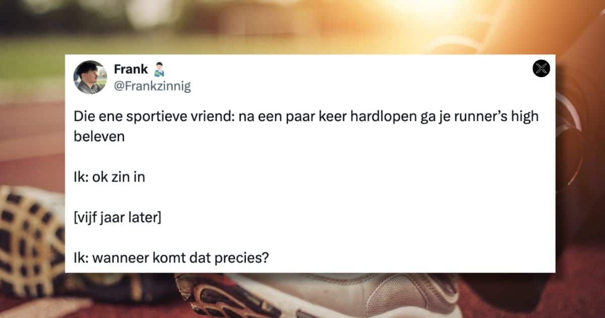 Een hekel aan hardlopen? Doe het gewoon lekker niet! - DIWMOSMZ